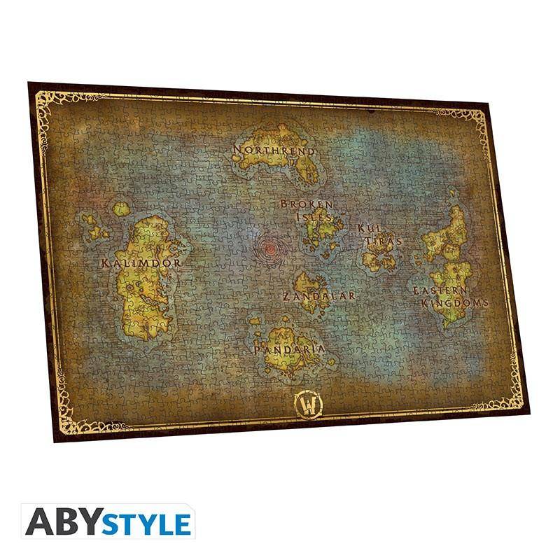 World of Warcraft - Puzzle Karte von Azeroth - 1000 Teile – ANIGAME